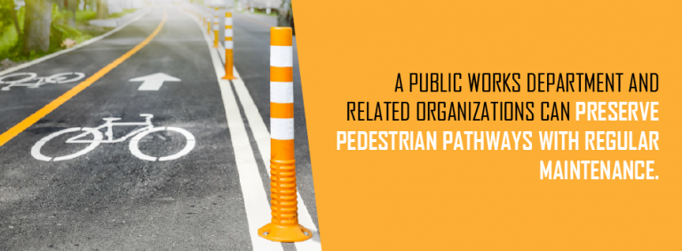 Ways to Make Bike & Pedestrian Pathways Safer: Colored Paths & More