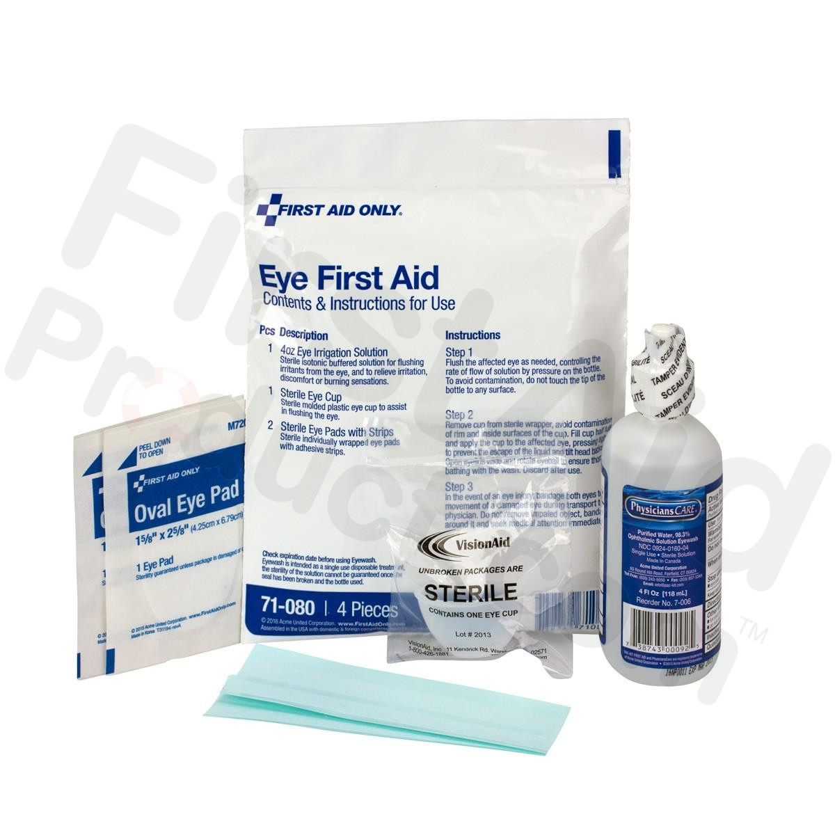 Eye Wound Treatment First Aid Pack For Sale - D.E. Gemmill