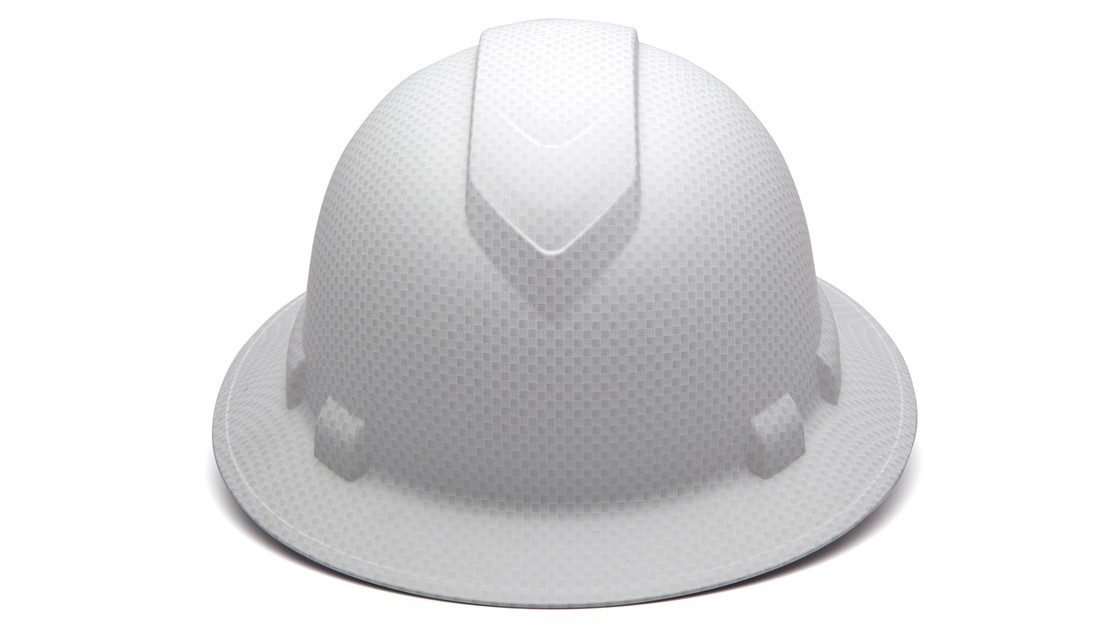 Ridgeline Hydro Dipped Full Brim Hard Hat- White Graphite Pattern For ...