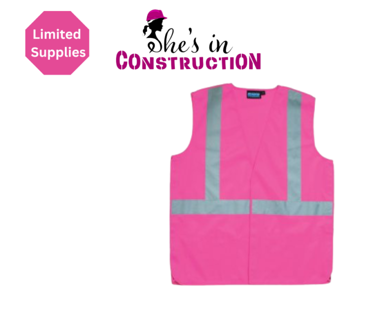Female Fitted Hi Vis Pink Safety Vest - D.E. Gemmill